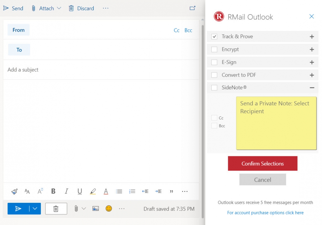 Email Encryption, Registered Email, E-Sign and More | RMail for Outlook ...